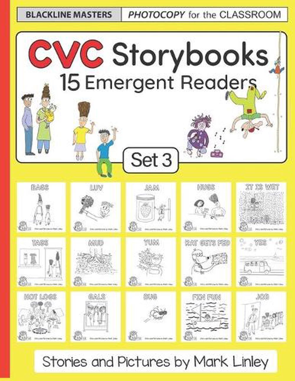 CVC Storybooks SET 3 15 Reproducible Emergent Readers By Mark Linley cvc-storybooks-set-3-15-reproducible-emergent-readers-by-mark-linley