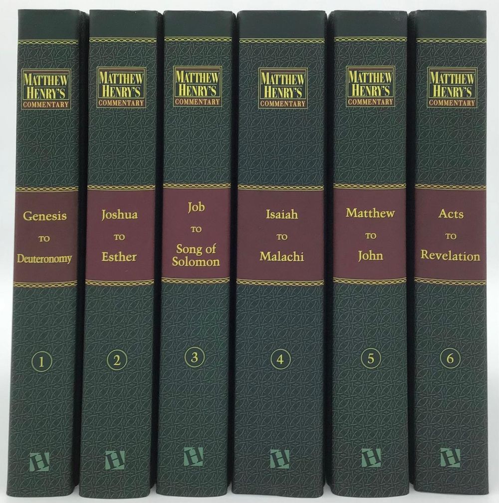 Matthew Henry s Commentary On The Whole Bible Complete And Unabridged Matthew Henry s Commentary On The Whole Bible Complete And Unabridged
