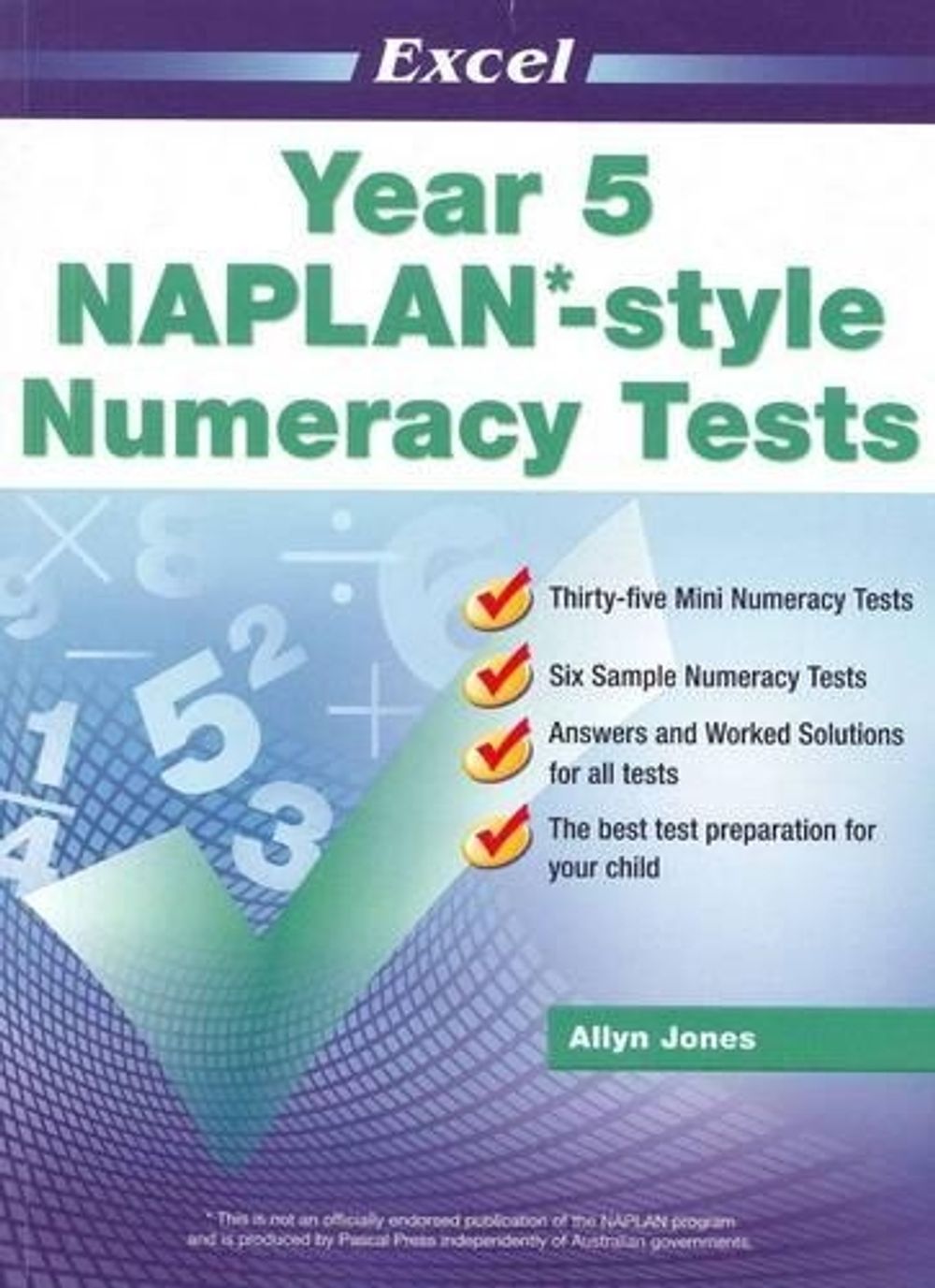 NAPLAN style Numeracy Tests Year 5 By Allyn Jones English Paperback NAPLAN style Numeracy Tests Year 5 By Allyn Jones English Paperback