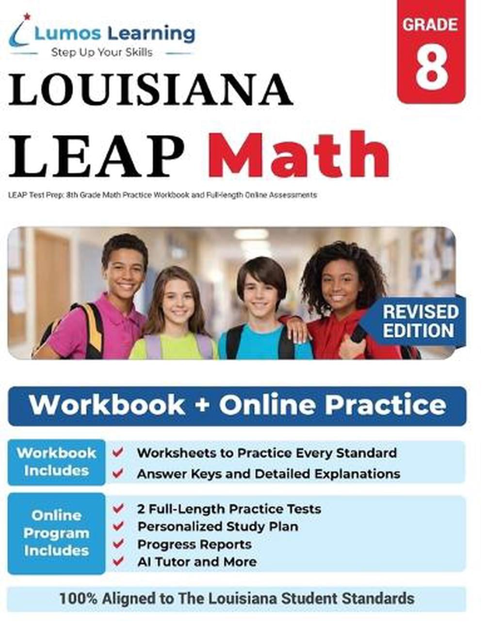LEAP Test Prep 8th Grade Math Practice Workbook And Full length Online LEAP Test Prep 8th Grade Math Practice Workbook And Full length Online