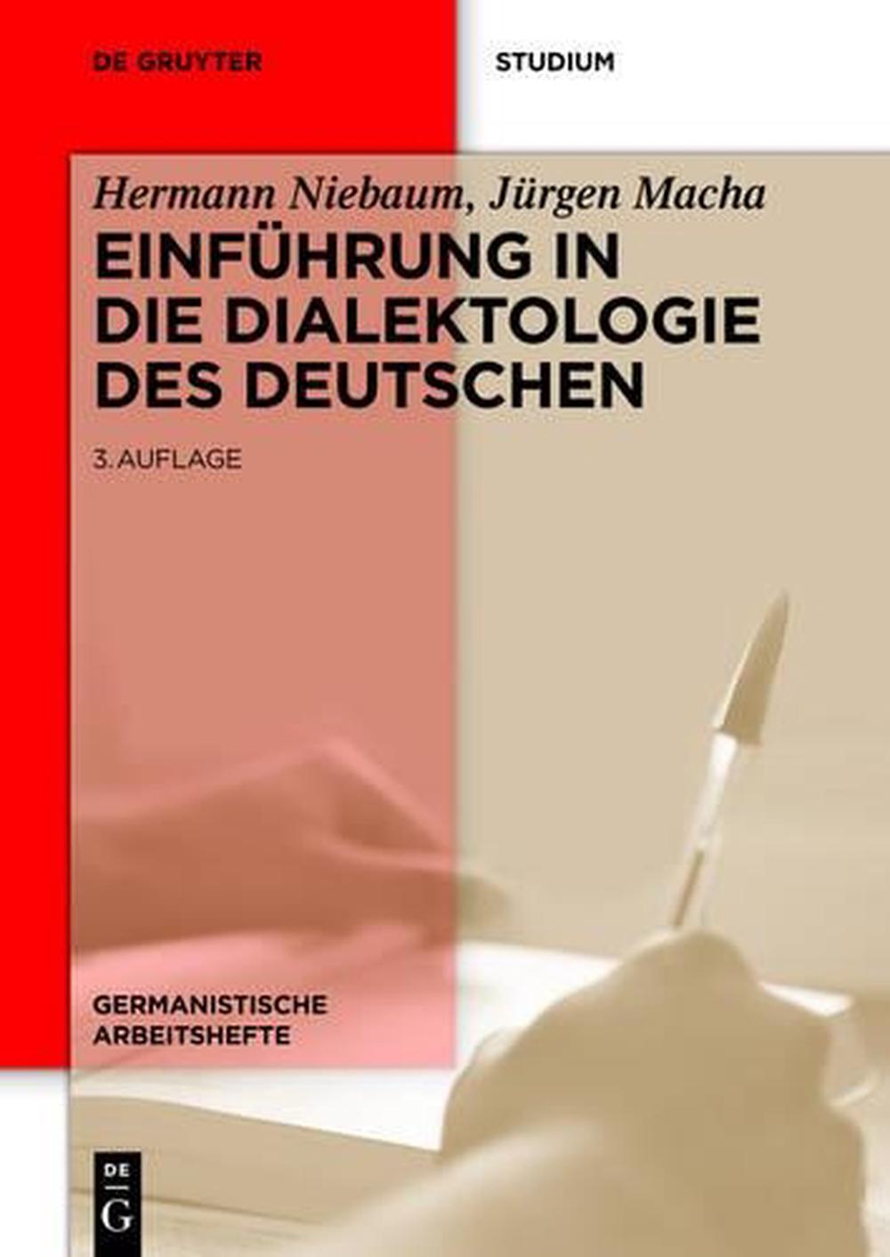 Einfuhrung in Die Dialektologie Des Deutschen by Hermann Niebaum ... Einfuhrung in Die Dialektologie Des Deutschen by Hermann Niebaum ...