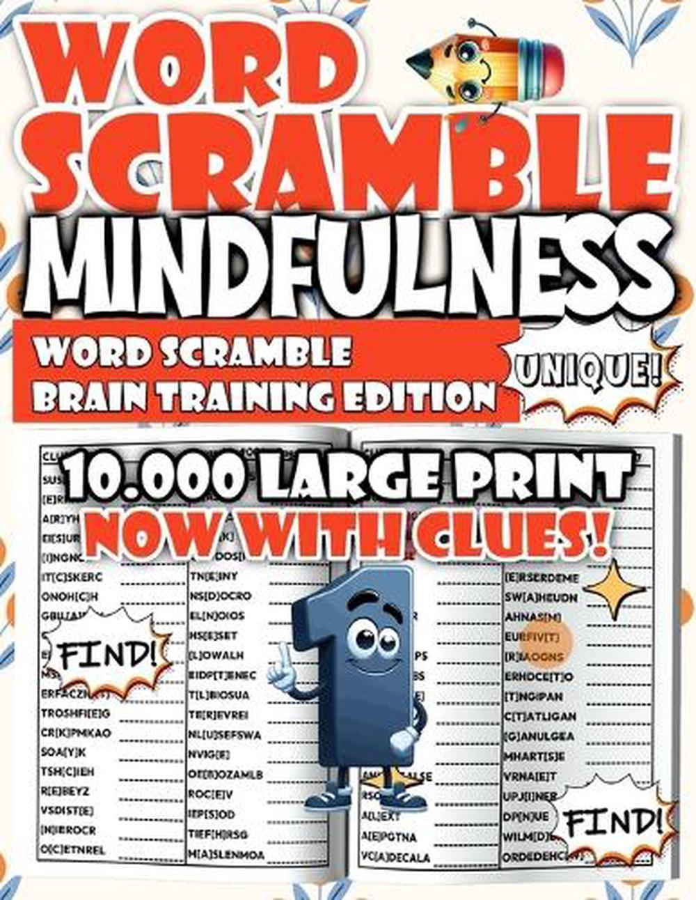 Mindfulness Word Scramble - Brain Training Edition: Sharpen memory and ...